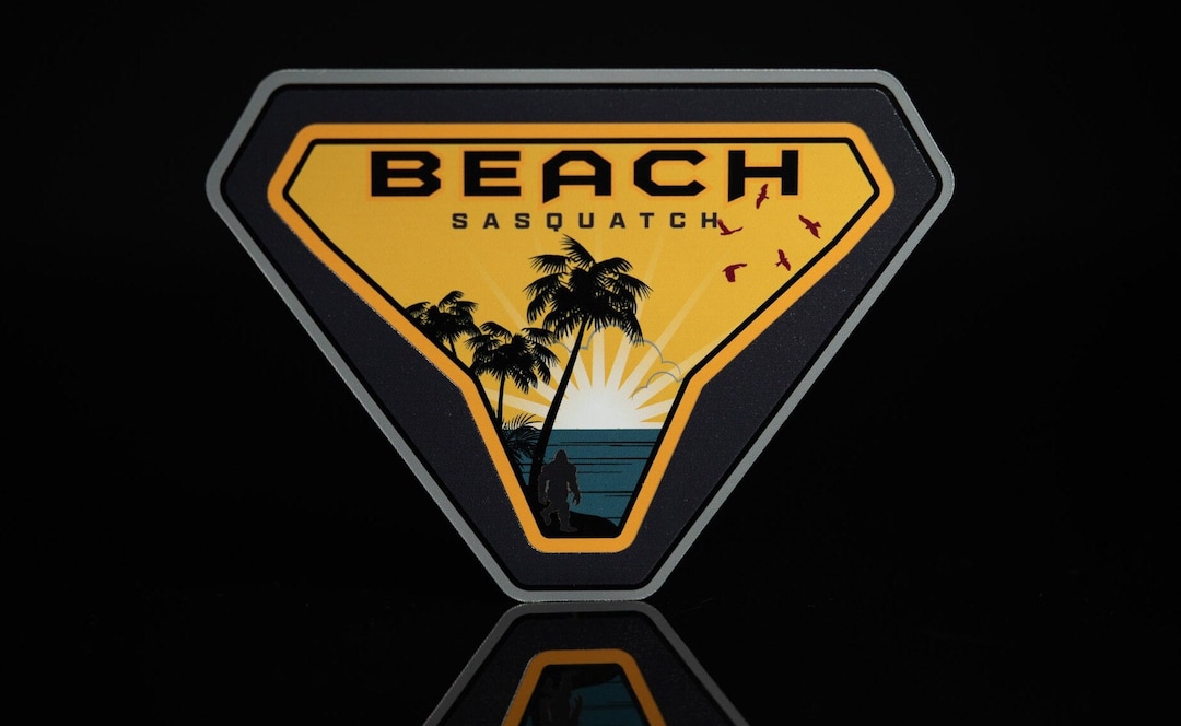 Beach Sasquatch Sticker Pair of Front Fender Badges - Etsy