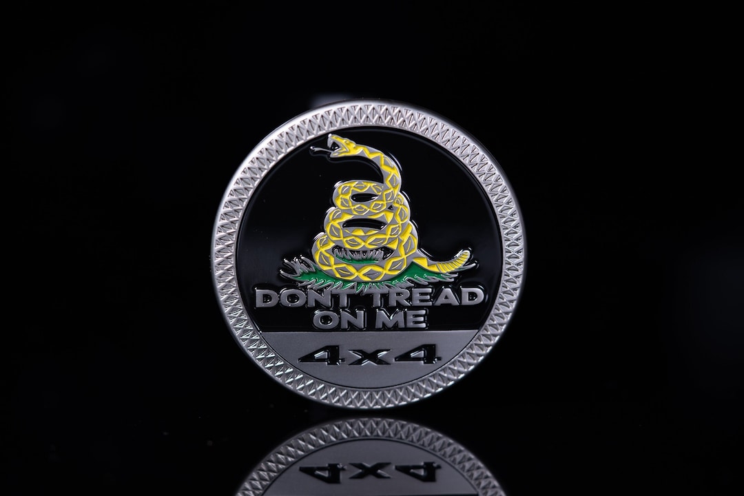 Don't Tread on Me - Gadsden | 4x4 Metal Badge - Etsy