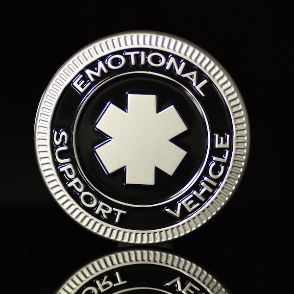 Emotional Support Vehicle Badge - Etsy