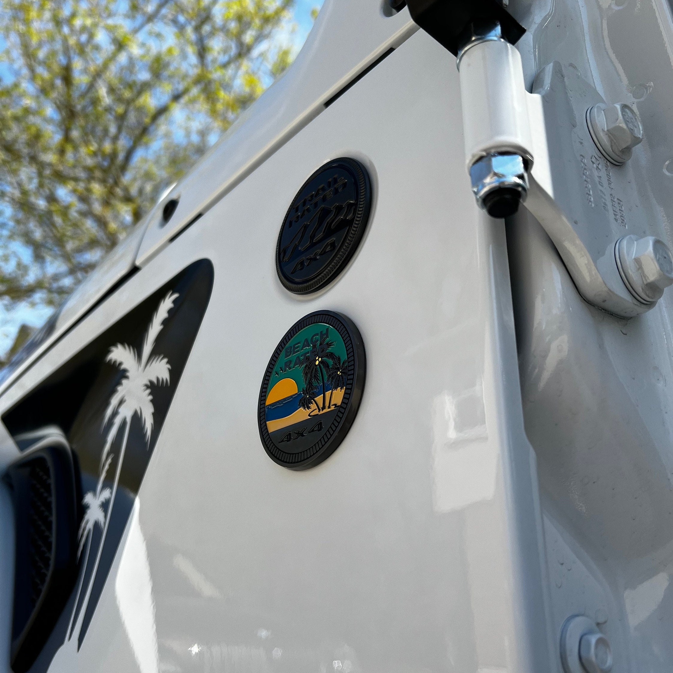 Beach Rated Metal Badge - Etsy