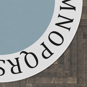 Classroom Alphabet Blue Circle Time Rug | Educational Décor | Teacher ...
