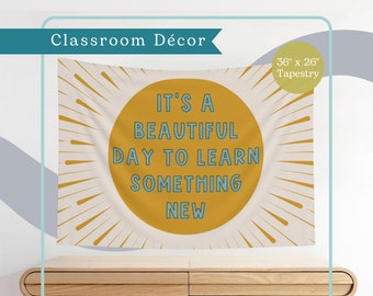 It's a Beautiful Day to Learn Something New Tapestry - Etsy