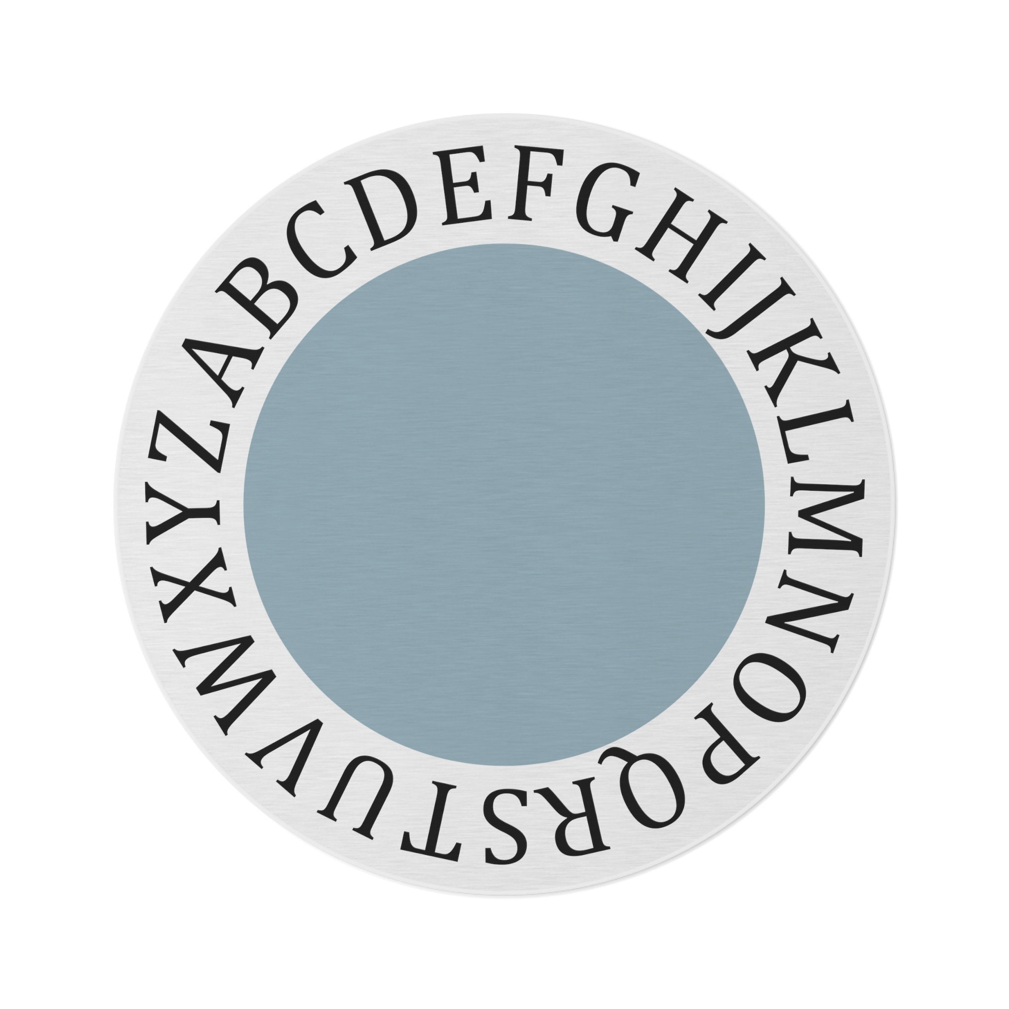 Classroom Alphabet Blue Circle Time Rug Educational Décor Teacher ...