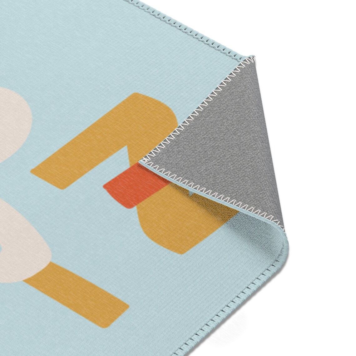 Elementary Classroom Area Rug Abstract Alphabet Boho, Bright Color ...