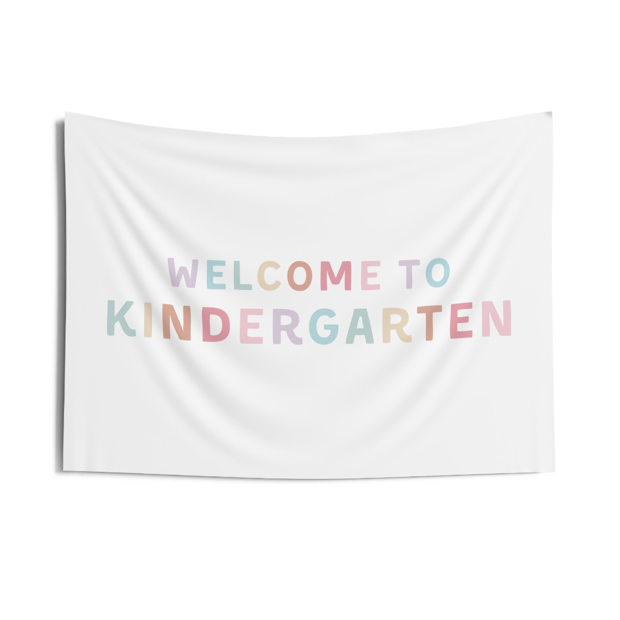 Welcome to Kindergarten Banner | Classroom Backdrop | Elementary School ...
