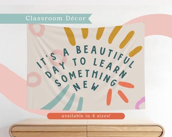 It's a Beautiful Day to Learn Something New Tapestry - Etsy