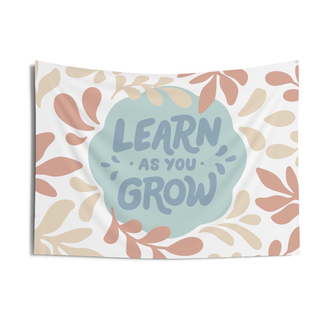 Learn as You Grow Classroom Tapestry | Elementary School Decor | Middle ...