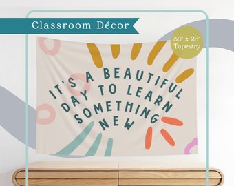It's a Beautiful Day to Learn Something New Tapestry - Etsy