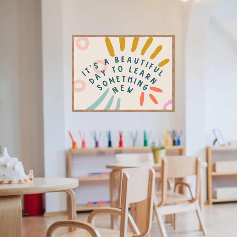 Inspirational Classroom Quotes | Teacher Digital Print | Classroom Art ...