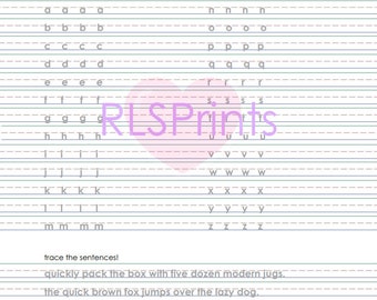 Letter of the Week Alphabet Flashcards Letter Tracing - Etsy
