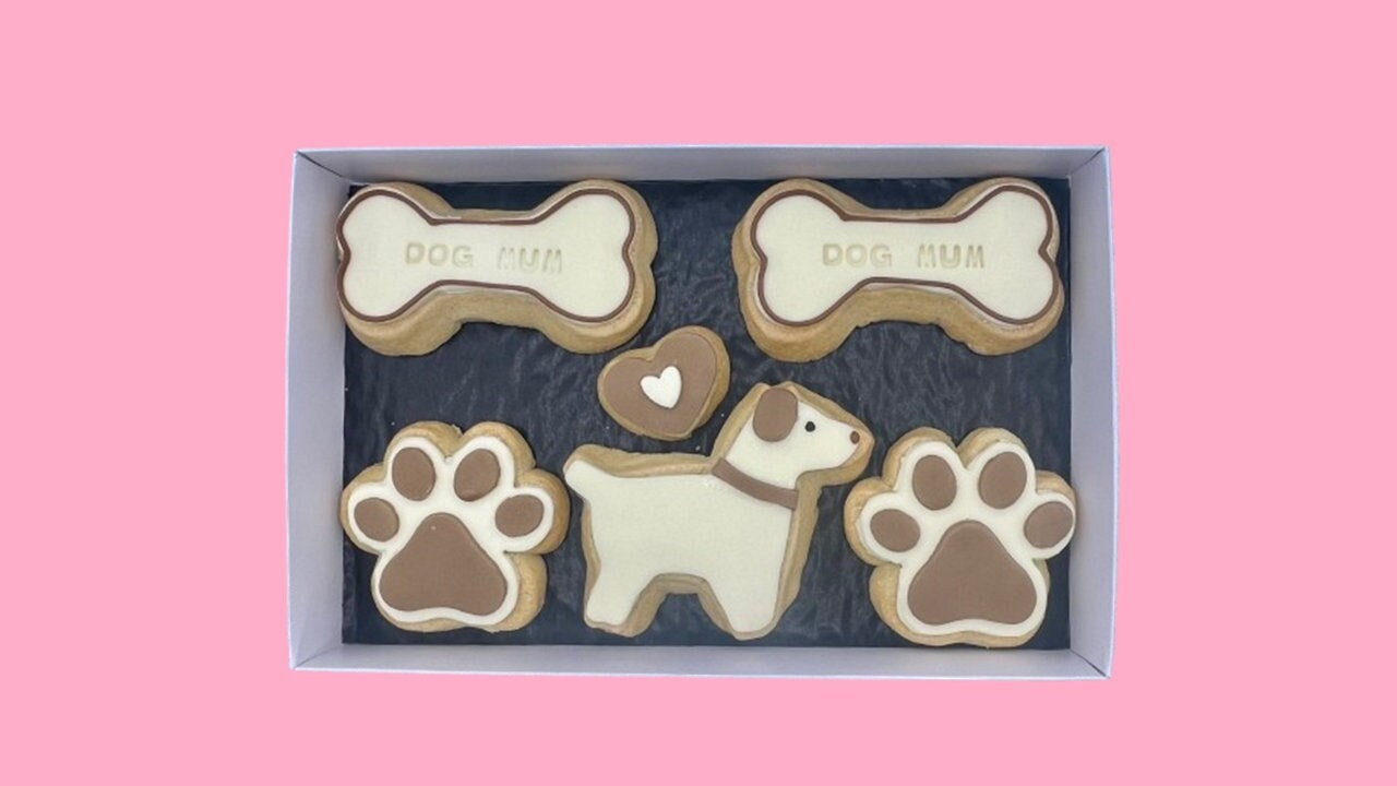 Dog Mum/dad Box - Luxury Novelty Iced Biscuits/cookies - Etsy