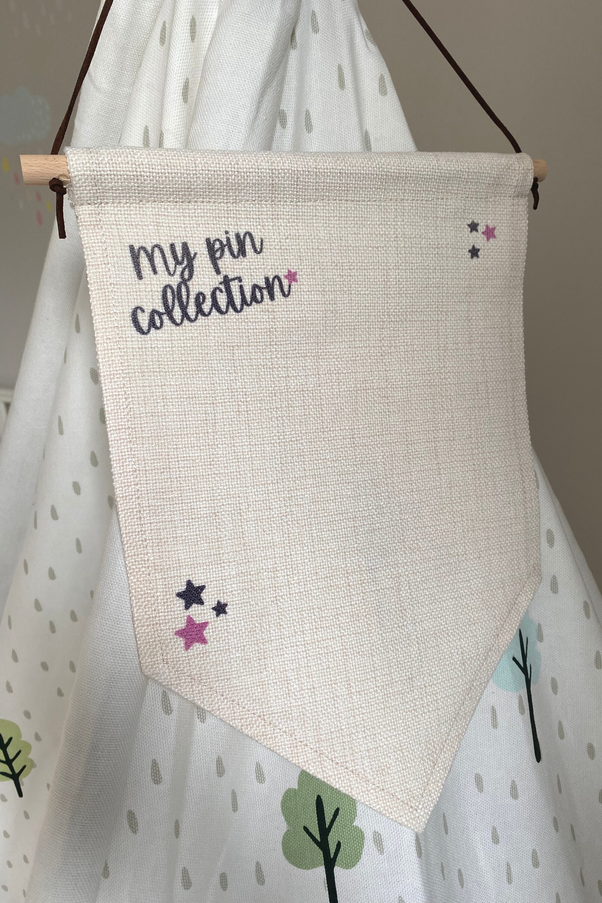 Pin Badge Display Personalised Pennant Banner Enamel Pin - Etsy UK