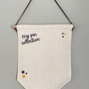 Pin Badge Display Personalised Pennant Banner Enamel Pin Badge Display ...