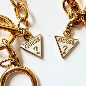 Ladies Vintage as New Authentic 'GUESS' Heart Necklace & Bracelet Set ...