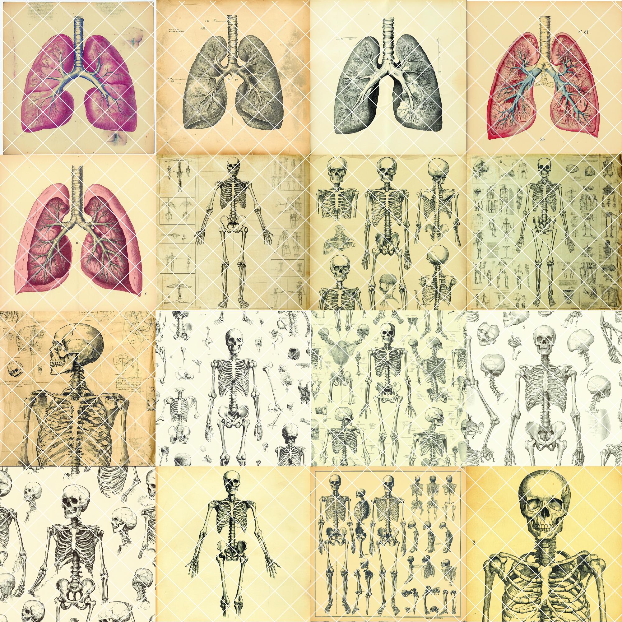 Anatomically Incorrect Vintage Biology Papers | 106 Jpgs 12x12" | Weird ...