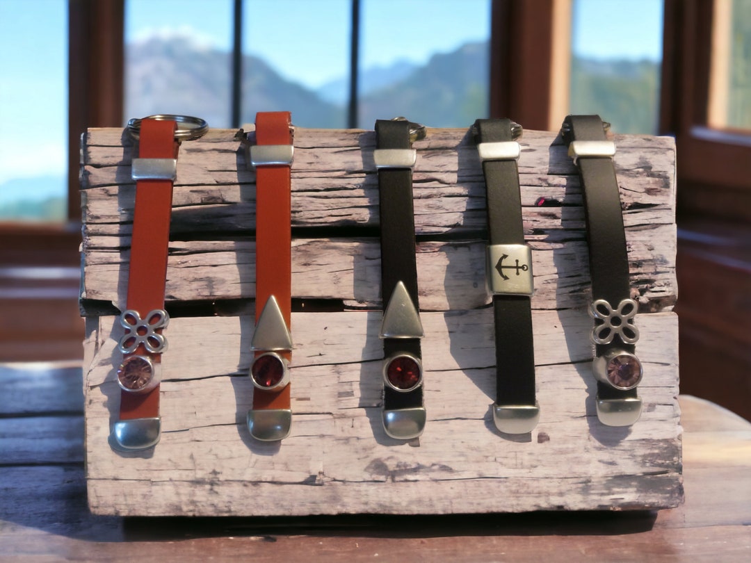 Leather Keychain I Sliding Bead I Maritime I House Key I Car Key I ...