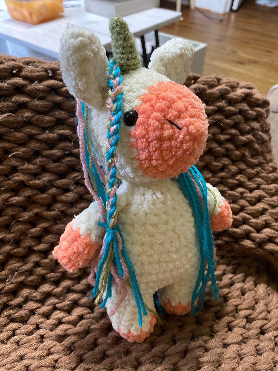 Crochet Rainbow Unicorn Stuffie - Etsy