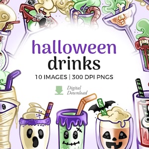 Halloween Drinks Clipart Images | Spooky Cocktails PNG Download ...