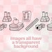 School Supply Line Art Clipart: Hand-drawn Back to School PNG Images ...