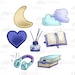 Night Routine Clipart Illustrations | Good Night Planner PNG Download ...
