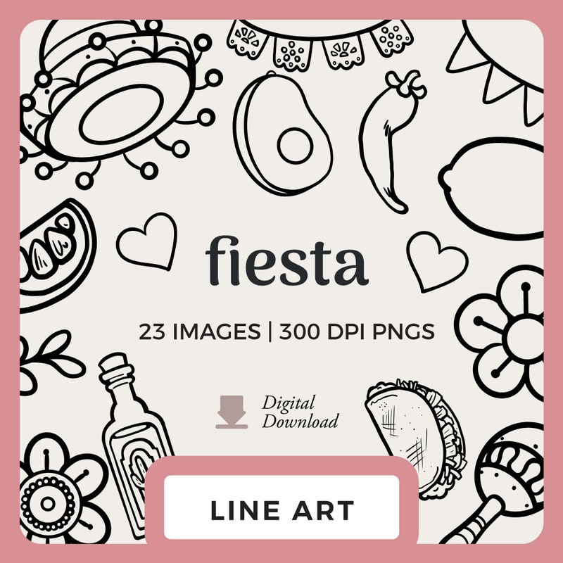 Fiesta Clip Art - Etsy