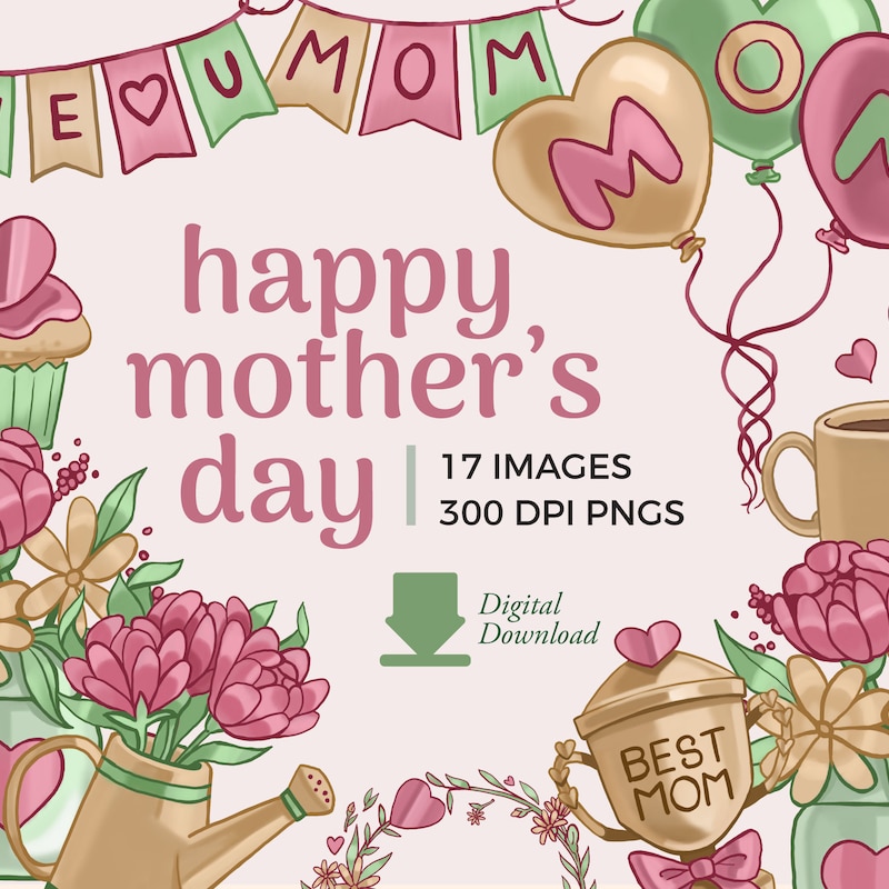 Mothers Day Clip Art - Etsy