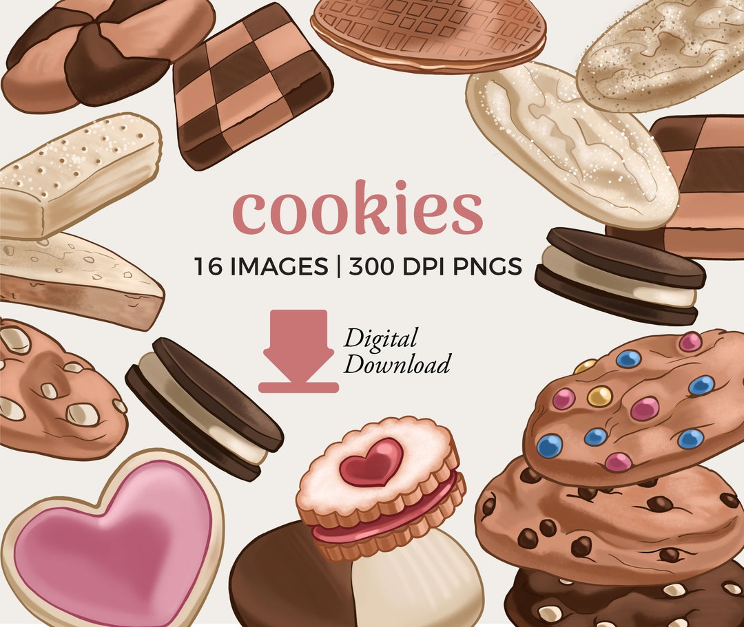 Cookies Clipart Illustrations | Sweets and Dessert Download | Chocolate ...