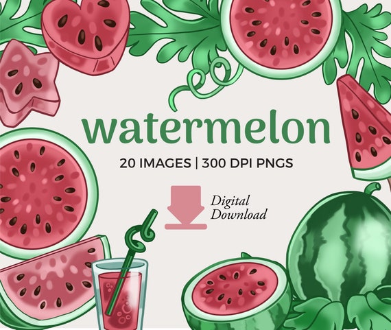 Watermelon Vine Clip Art