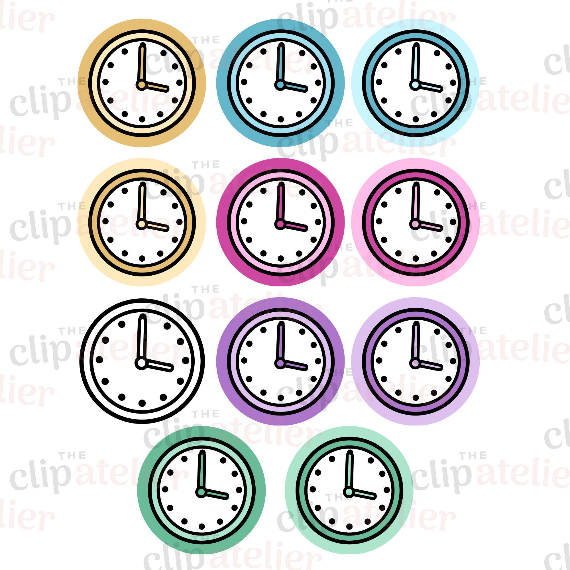 Clock Planner Icons Schedule PNG Download to Do Reminder Image, Meeting ...