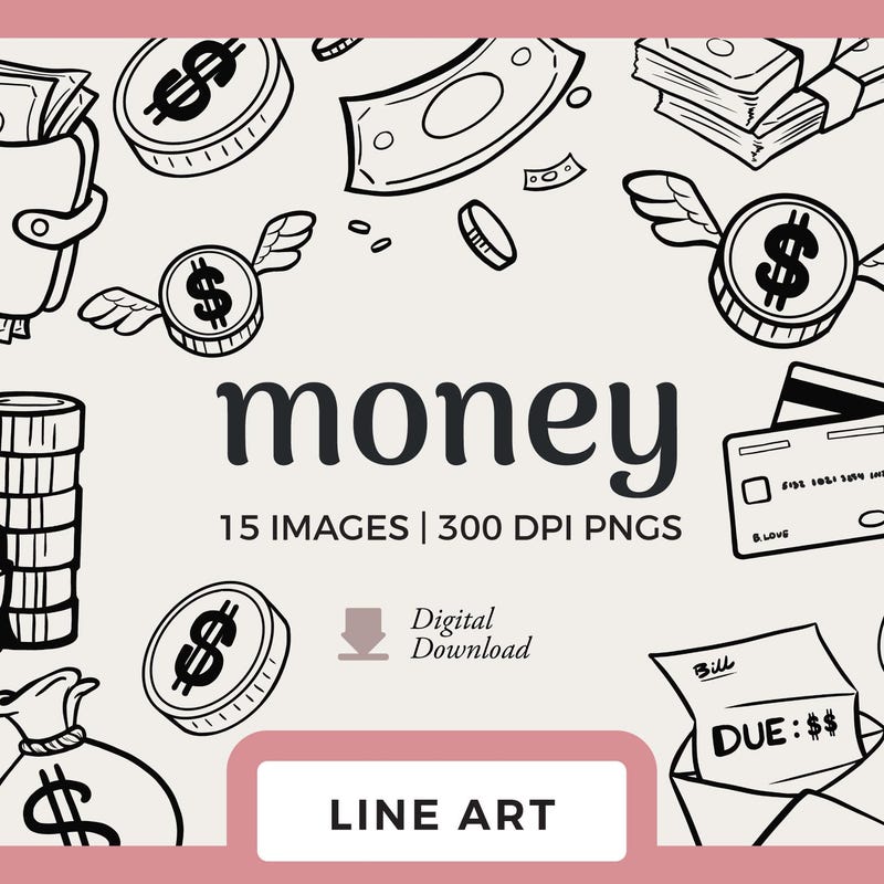 Piggy Bank Clipart - Etsy