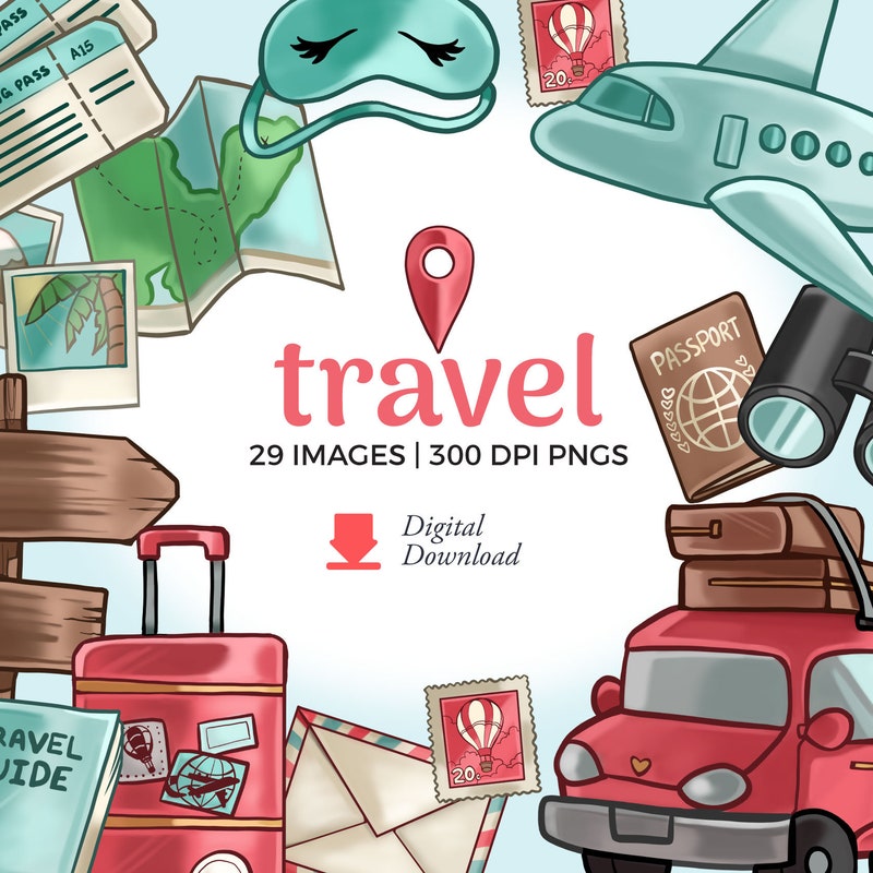 Travel Clip Art - Etsy