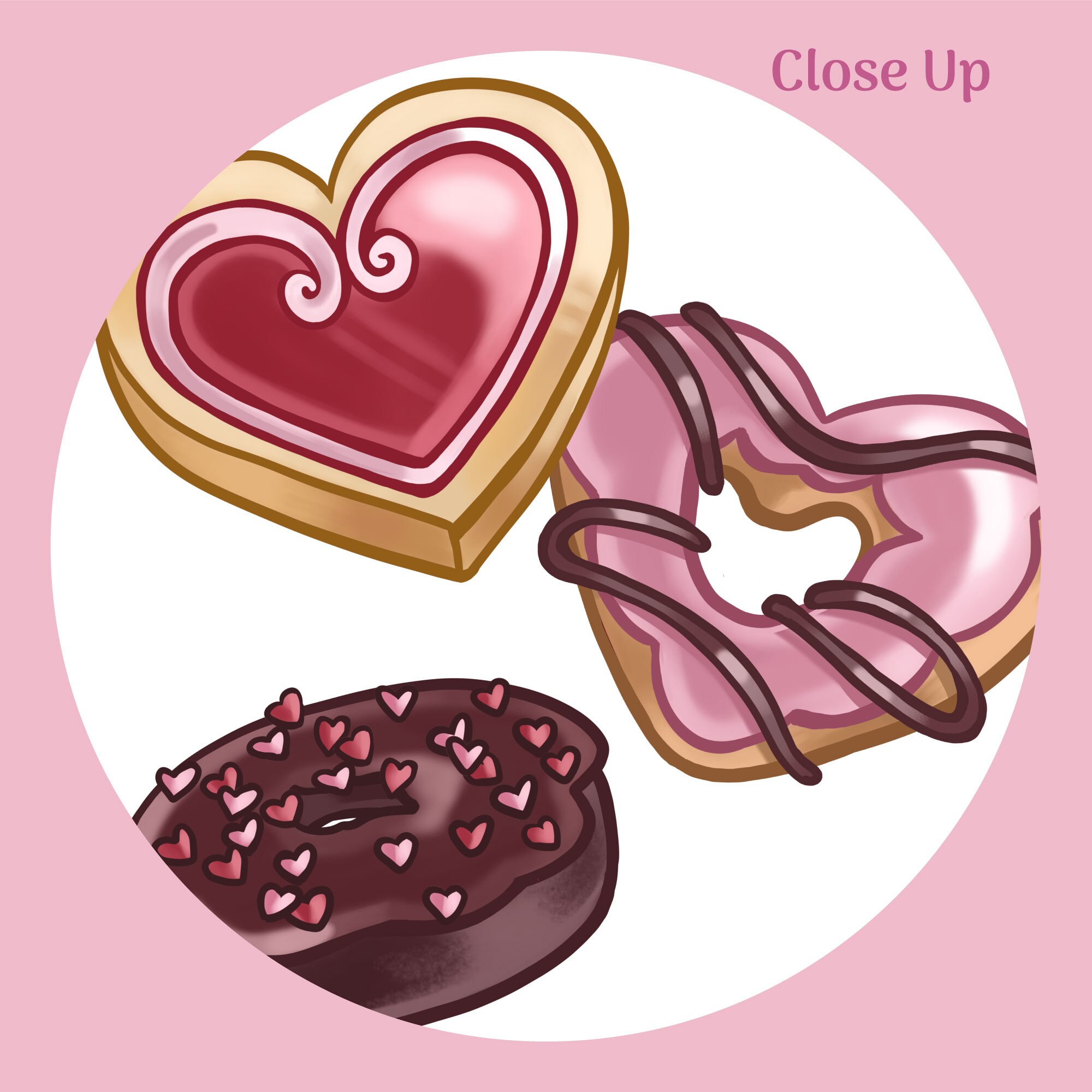 Valentine Treats Clipart Illustrations V-day Candy Instant - Etsy