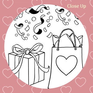 Birthday Line Art | Hand-drawn B-day Party Clipart Images | Digital ...