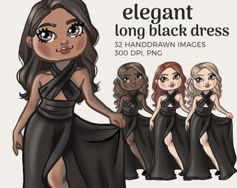 Glam Girl Clip Art - Etsy