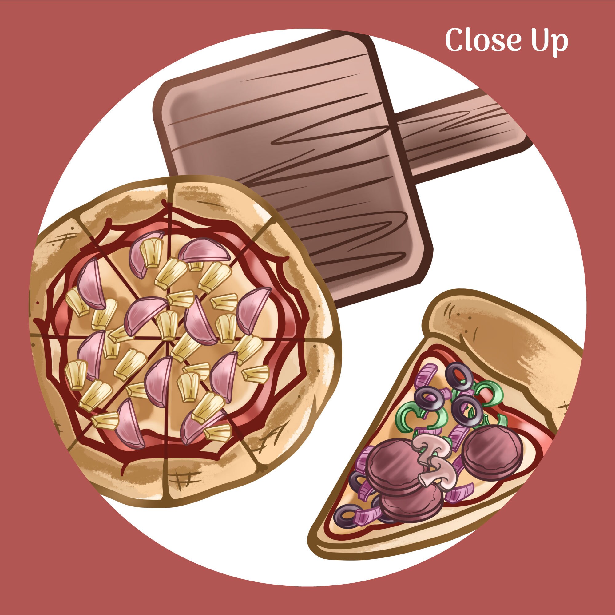 Pizza Clipart Illustrations: Build Your Own Pizza Party Graphics ...