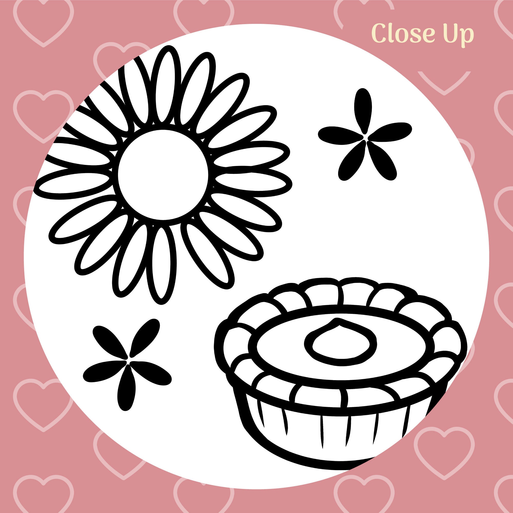 Boho Thanksgiving Line Art Kawaii Clipart Images Digital Stamp and ...