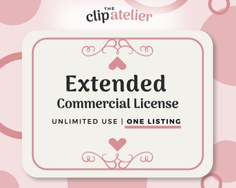 Extended Commercial License for Clip Art or Digital Paper Pack for a ...