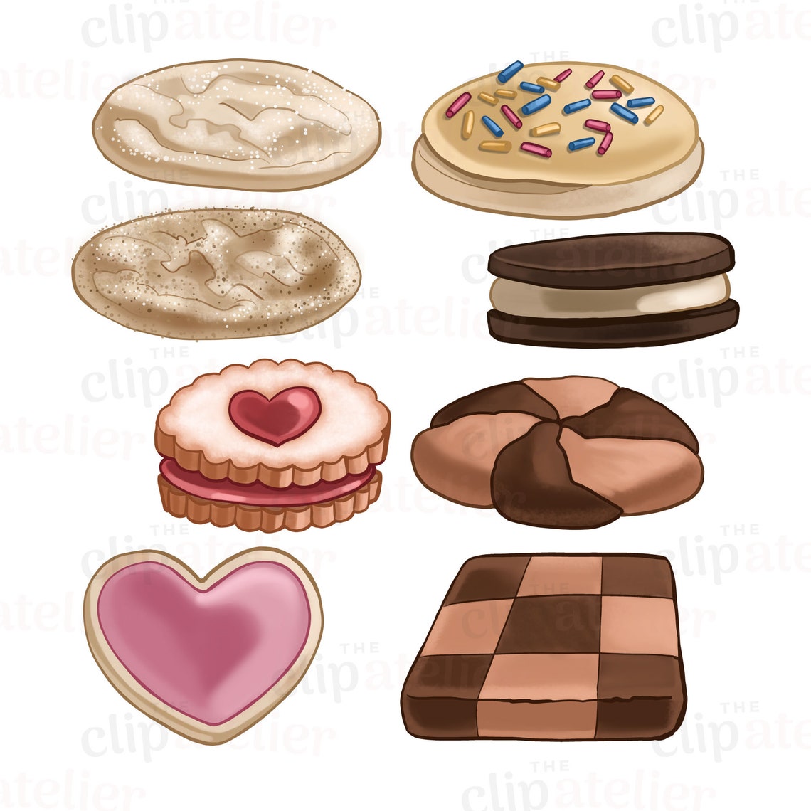 Cookies Clipart Illustrations Sweets and Dessert Download Chocolate ...