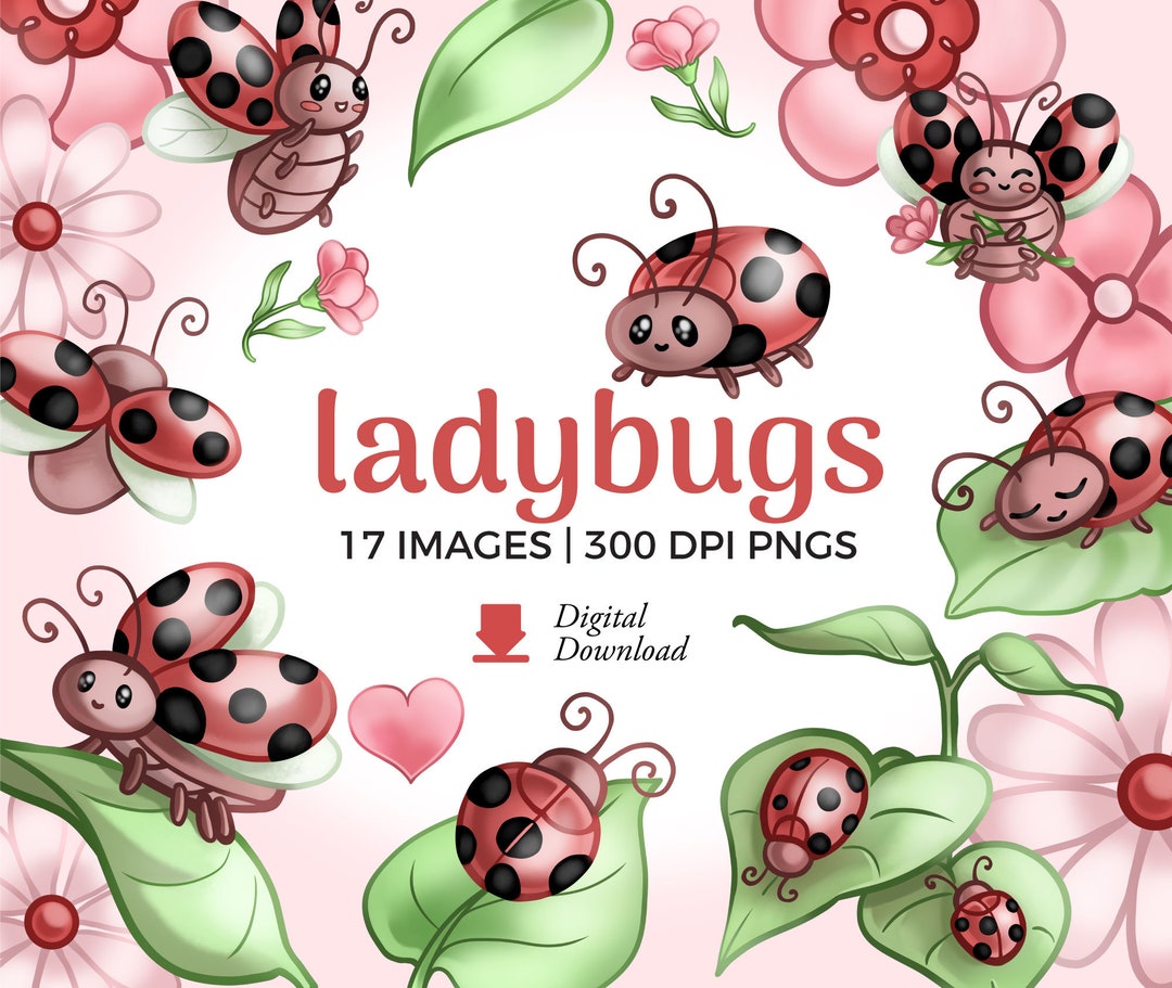 Ladybugs Clipart Illustrations | Cute Ladybug Clip Art Download ...
