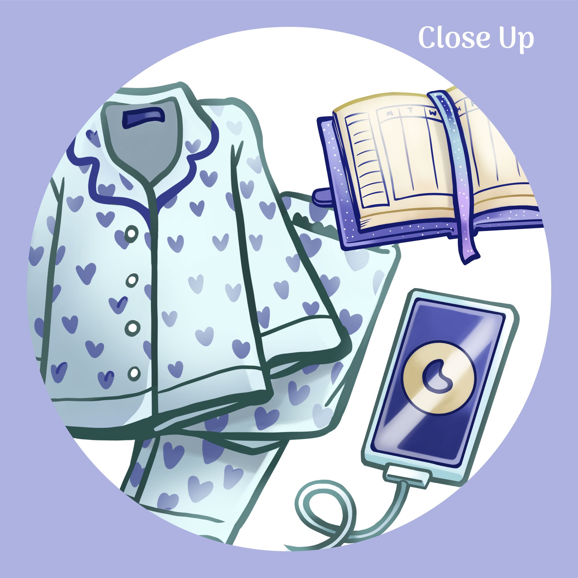 Night Routine Clipart Illustrations Good Night Planner PNG Download ...