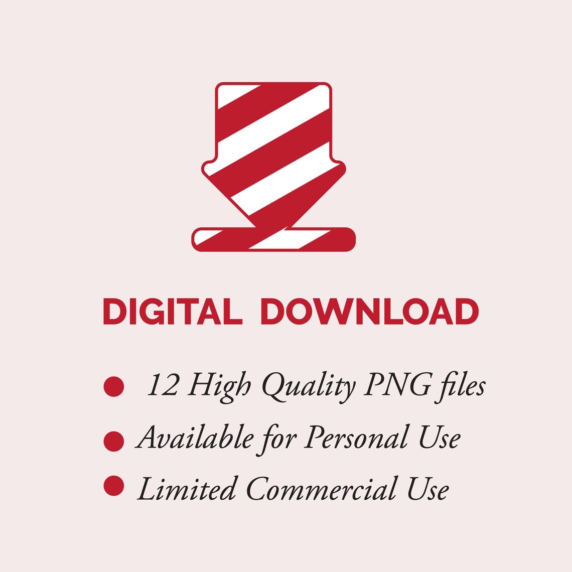 Cute Candy Cane Clipart Illustrations Festive Holiday Clip | Etsy