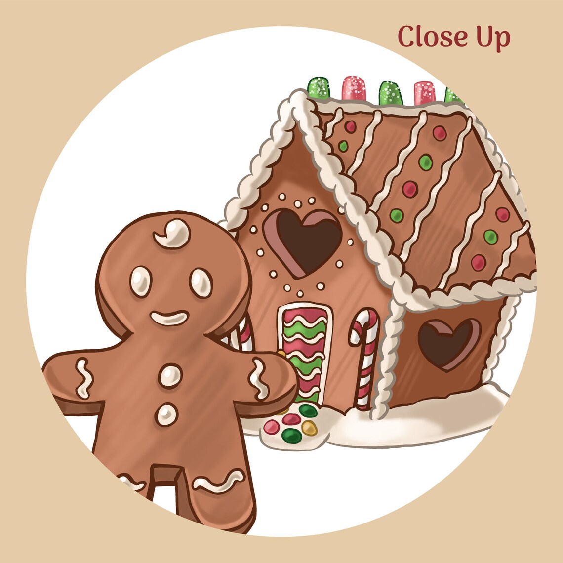 Christmas Treats Clipart Illustrations Holiday Candy Instant - Etsy