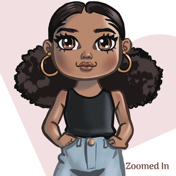 Black Natural Hair Clipart