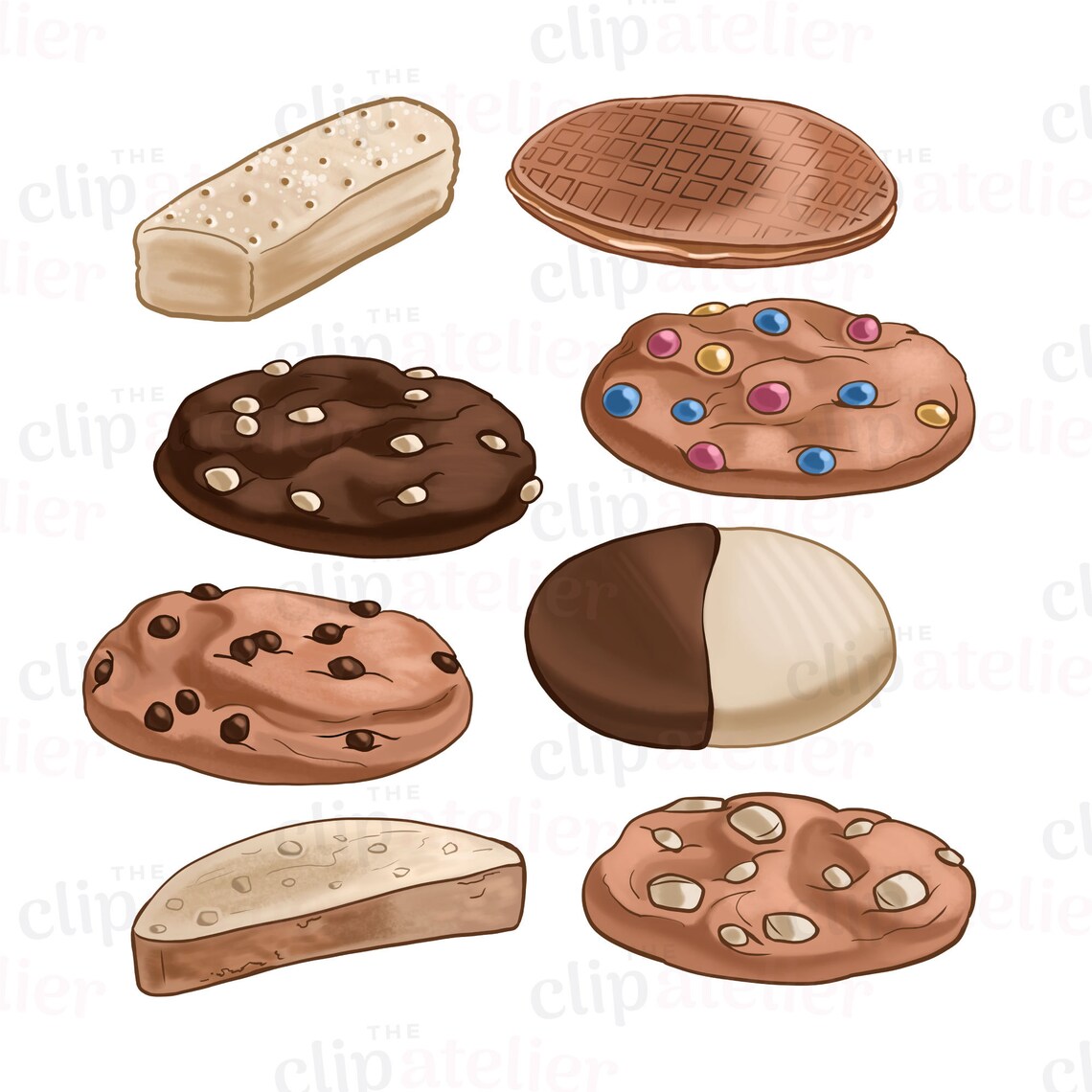 Cookies Clipart Illustrations Sweets and Dessert Download Chocolate ...