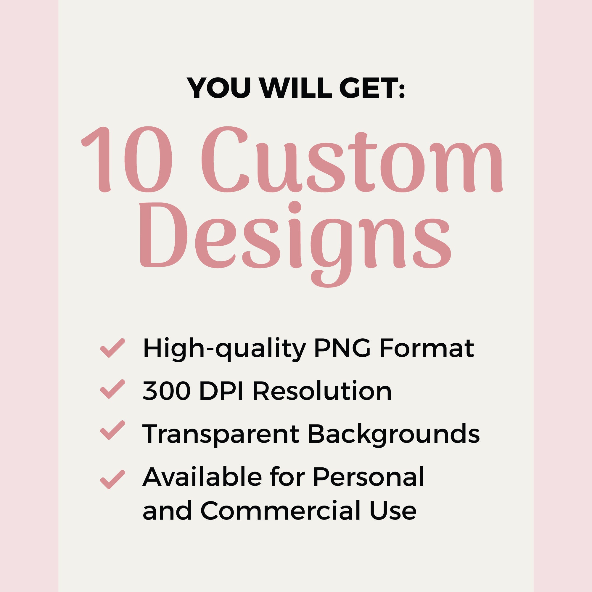 Ten Custom PNG Clipart | Made to Order Clip Art for Personal and ...
