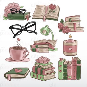 Books Planner Doll Clipart | Book Lover Clipart Download | Reading ...