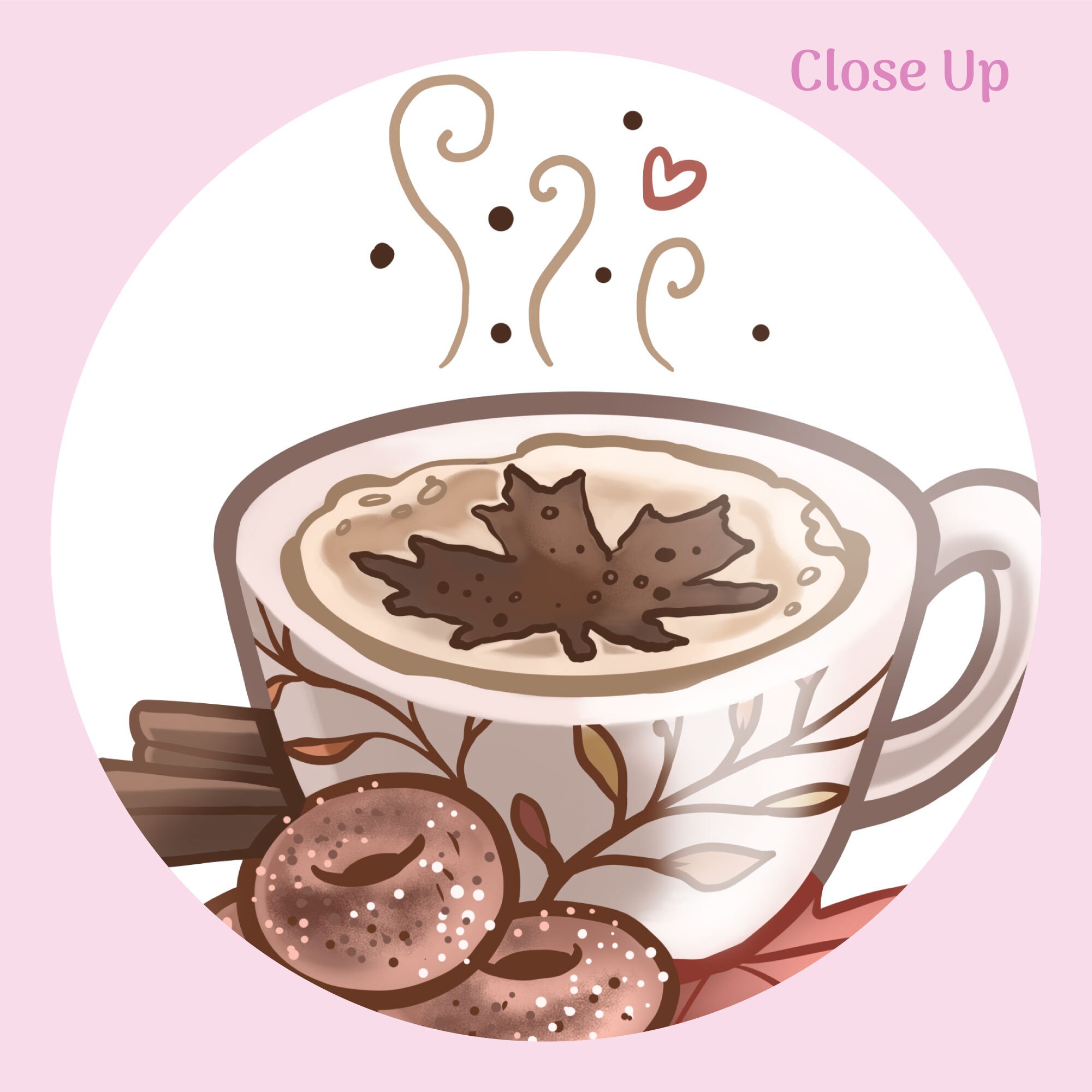 Fall Drinks Clipart Illustrations Autumn Coffee PNG Instant Download ...