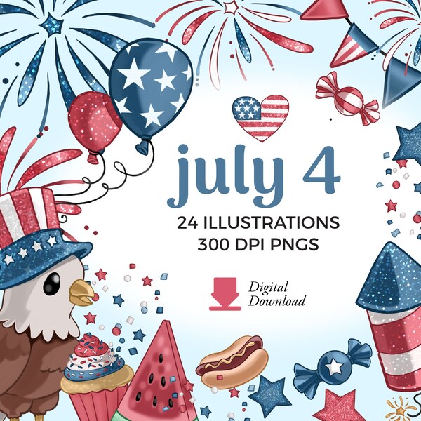 Patriotic Clipart - Etsy