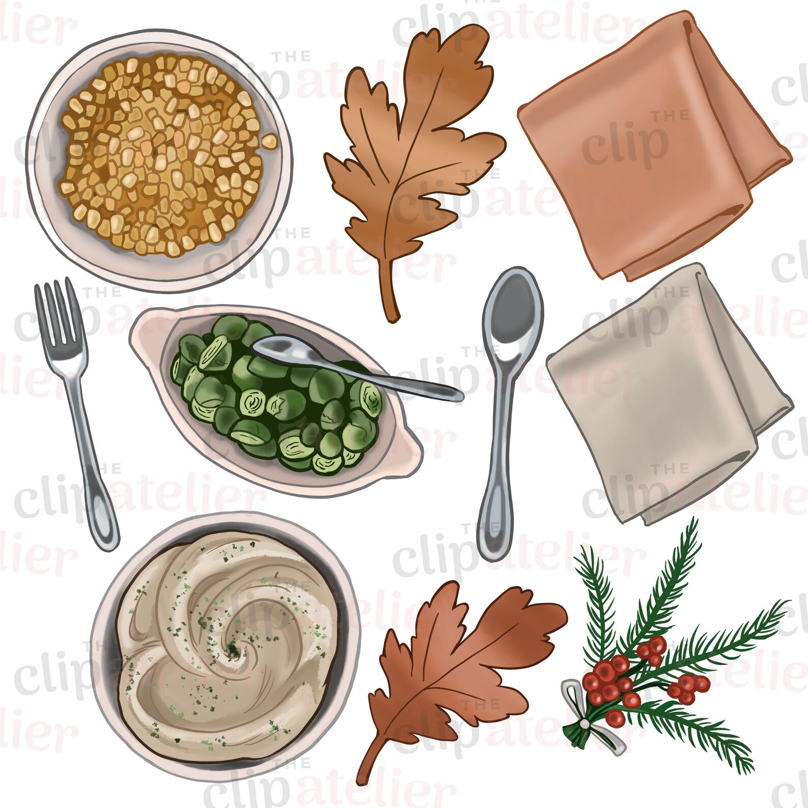 Thanksgiving Dinner Clipart Illustrations Turkey Dinner Party Download ...