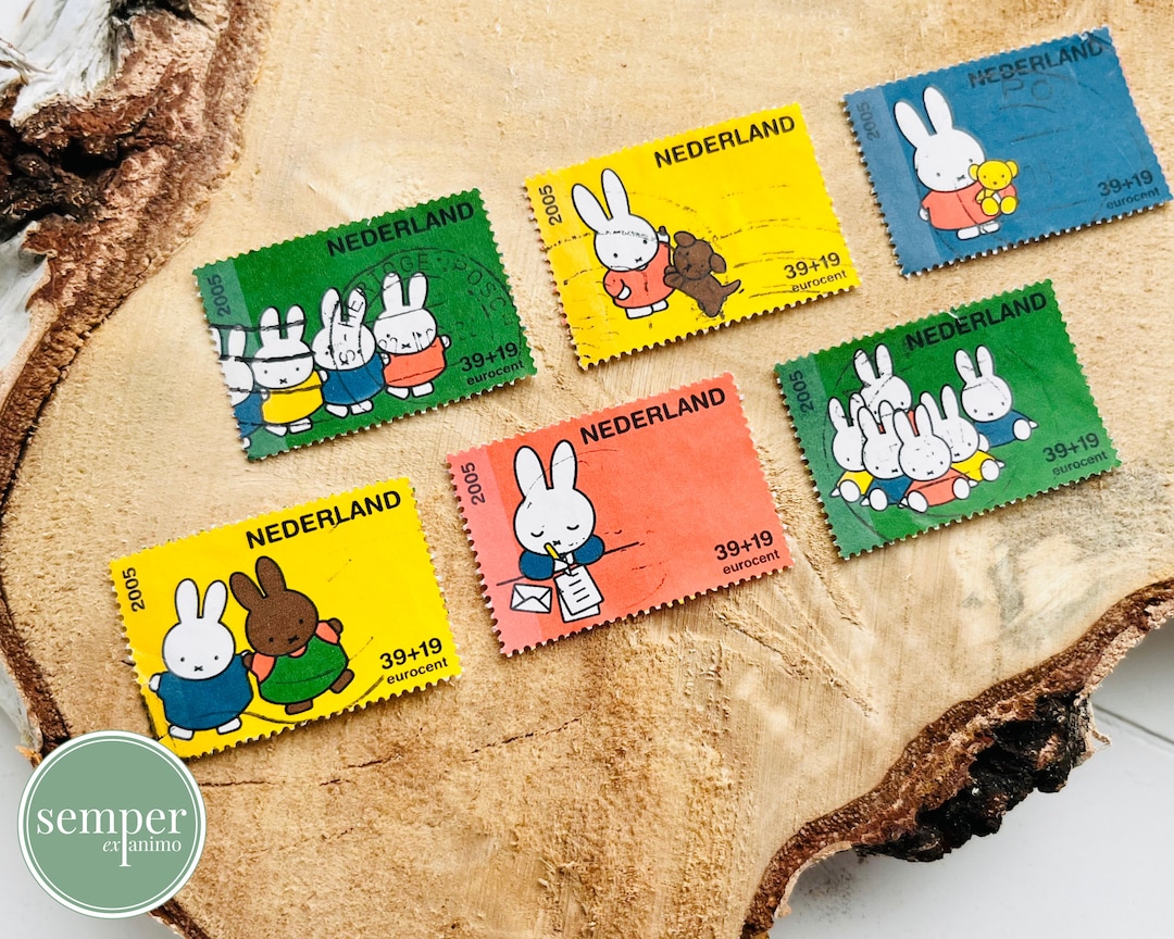 Nijntje Miffy Postal Stamp Set Nederland EUR 3919 Eurocent - Etsy